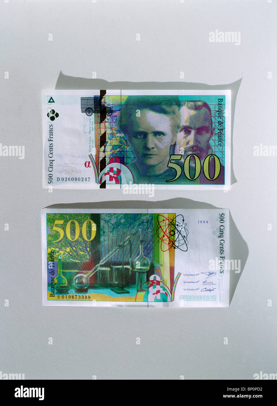 French francs currency hi-res stock photography and images - Alamy