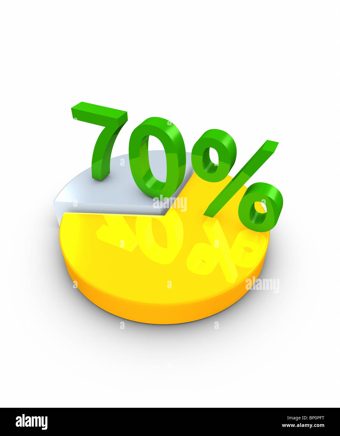 3d image, Percentage concept over white background Stock Photo - Alamy