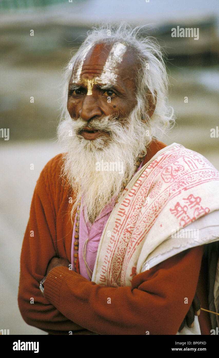 India, portrait of brahman Stock Photo - Alamy