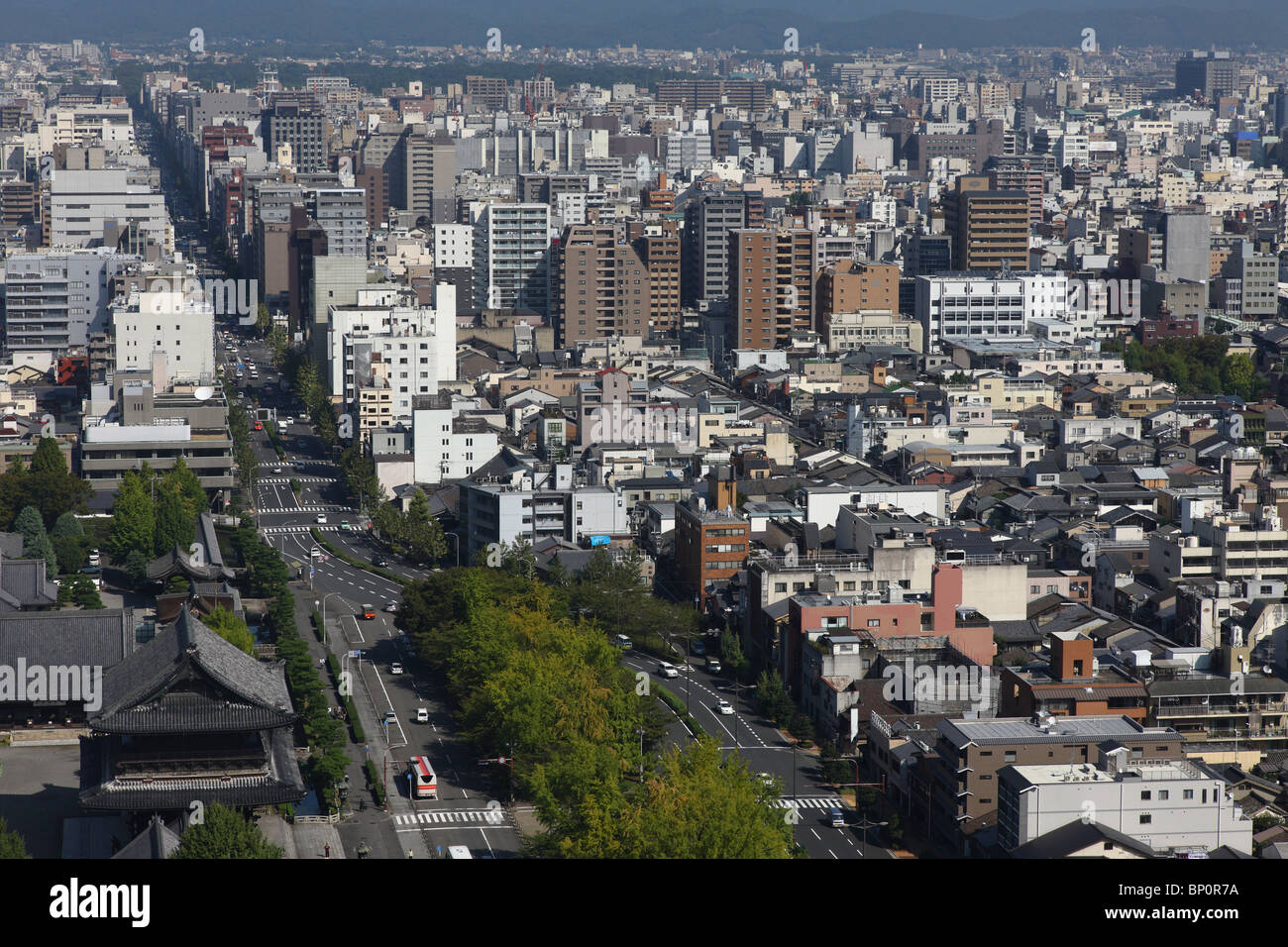 Kyoto birds eye view from hi-res stock photography and images - Alamy