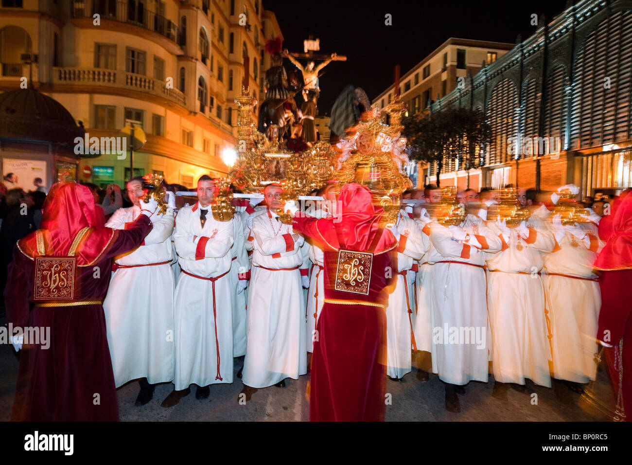 Semana Santa, (Holy Week) celebrations, Malaga, Andalucia, Spain Stock ...