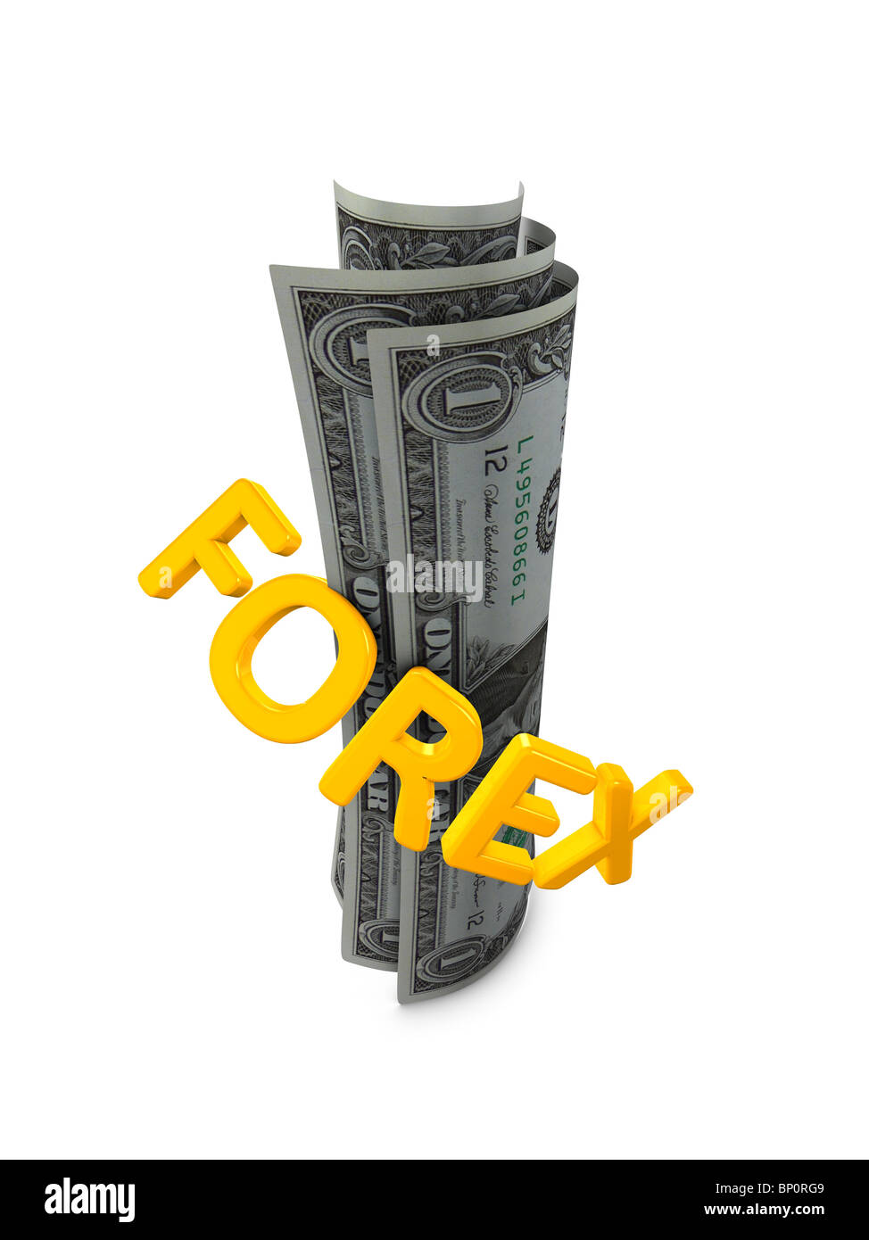 3d image, conceptual Forex/Foreign Exchange, isolated over white ...