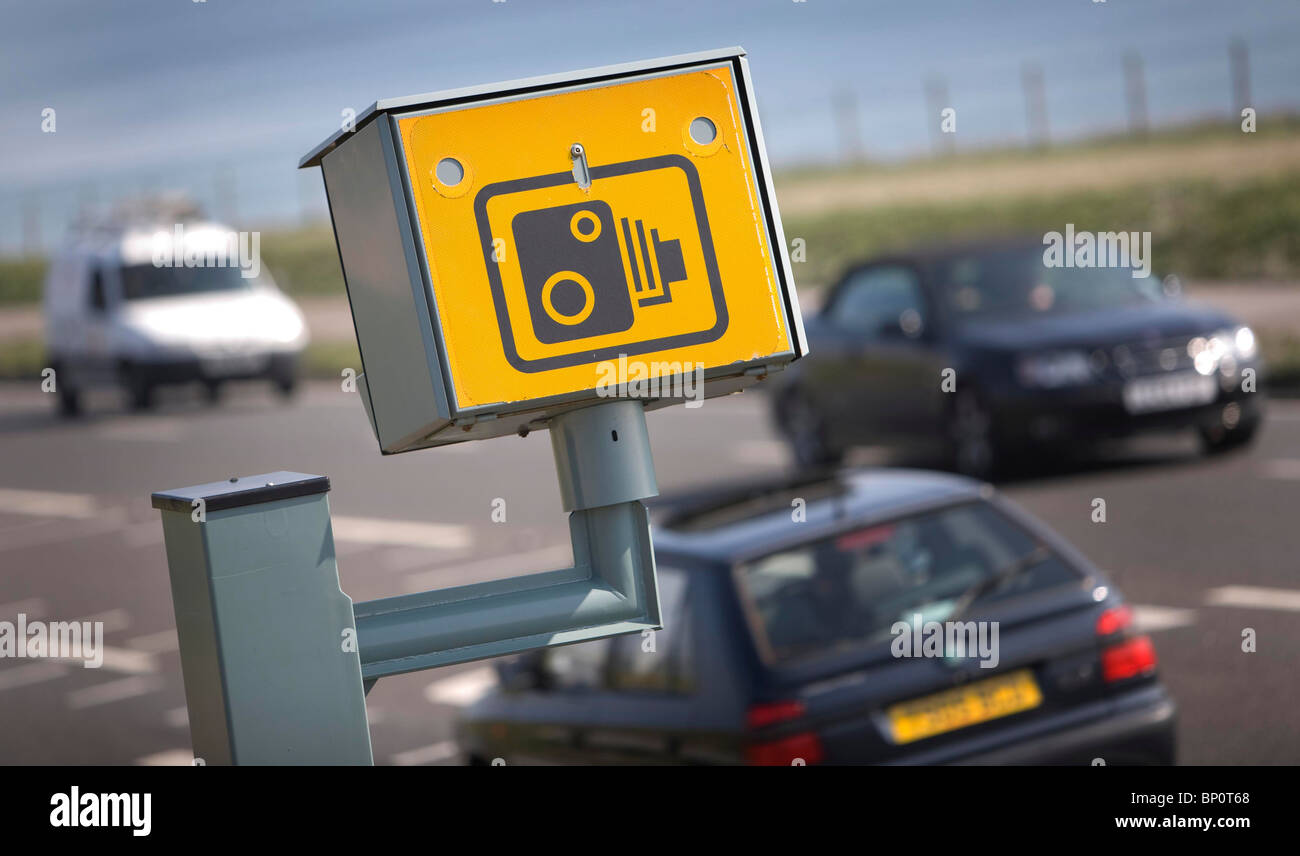 A car drives past a roadside speed camera. Picture by James Boardman ...