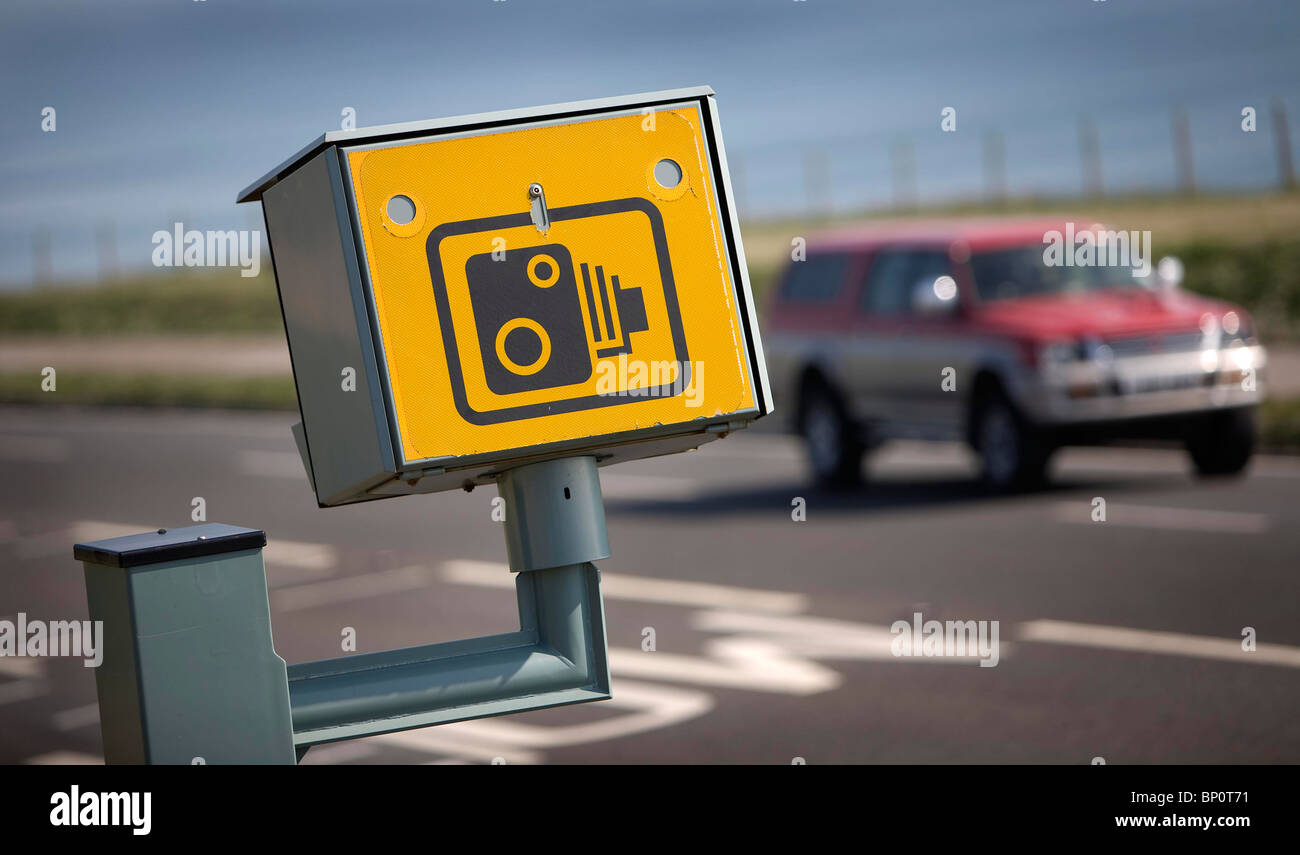 A car drives past a roadside speed camera. Picture by James Boardman ...
