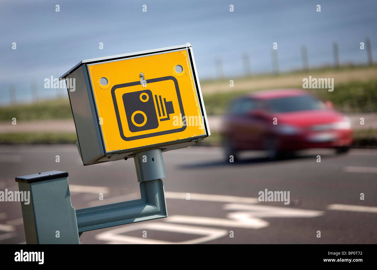 A car drives past a roadside speed camera. Picture by James Boardman ...