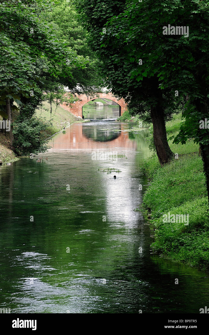 Italy, Veneto, Treviso, river Sile Stock Photo - Alamy