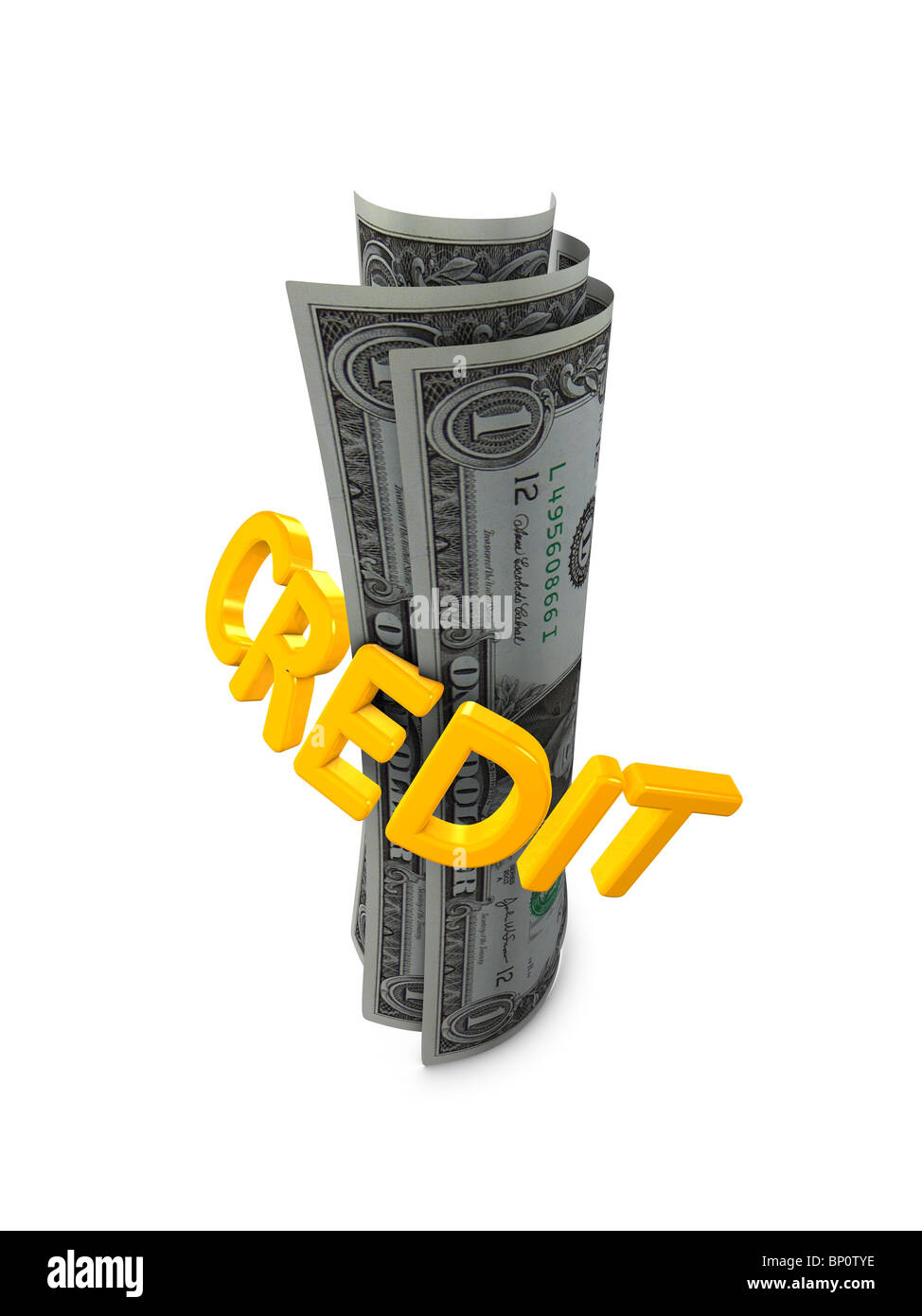 3d image, conceptual Credit, isolated over white background Stock Photo ...