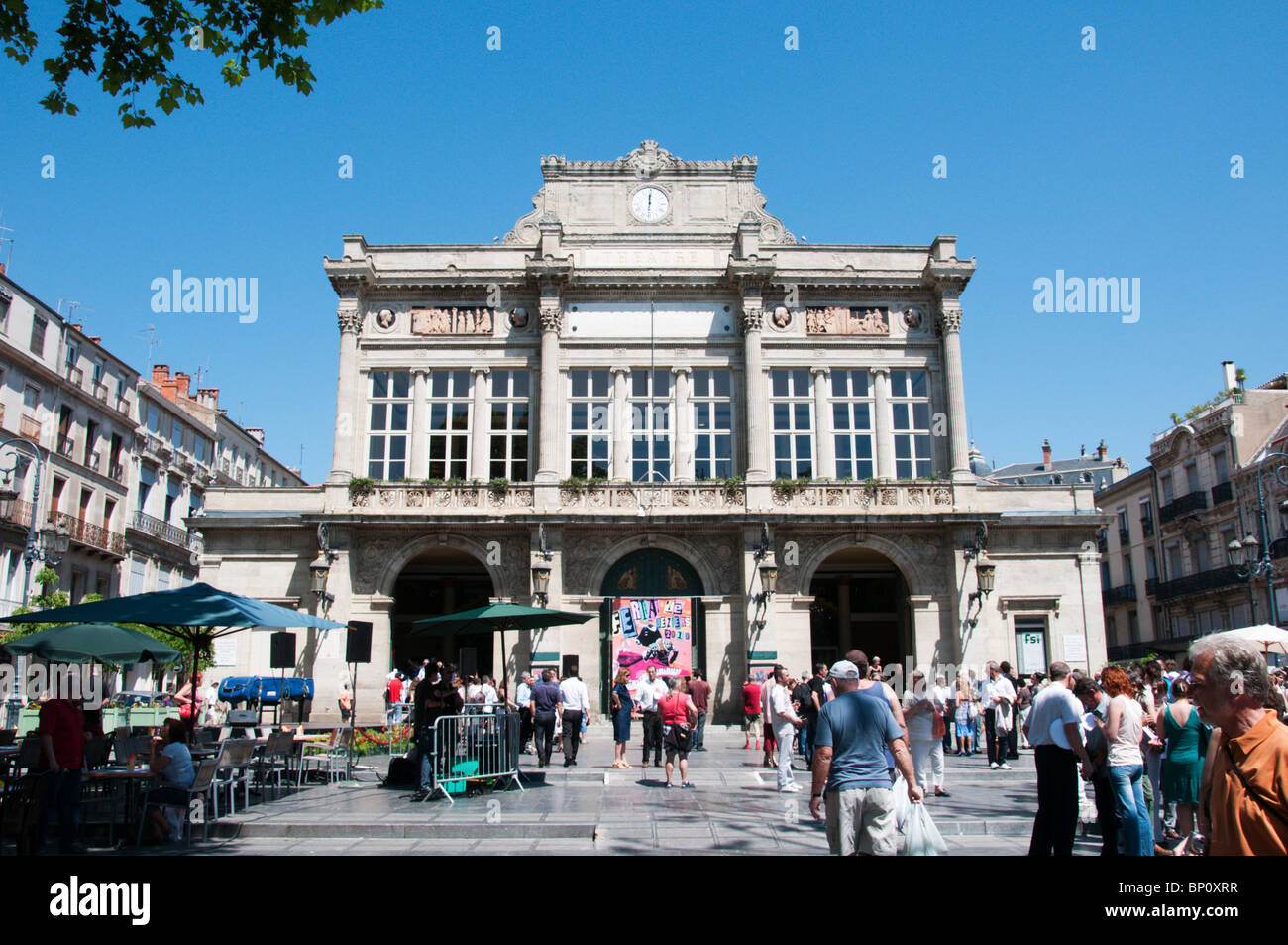 Beziers Theatre at the head of the Allee Paul Riquet Stock Photo - Alamy