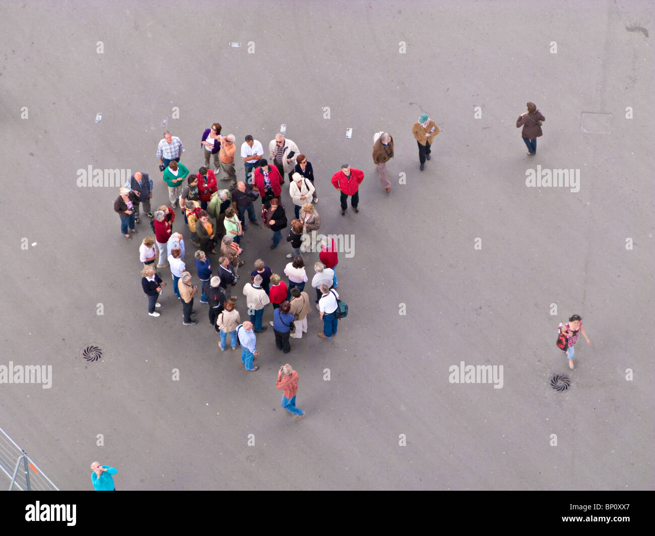 Crowd of people above view hi-res stock photography and images - Alamy