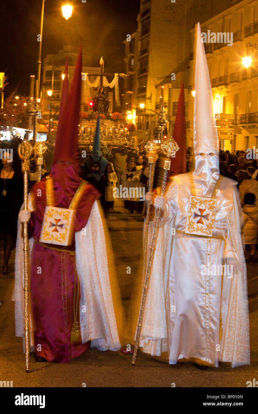 Semana Santa, (Holy Week) celebrations, Malaga, Andalucia, Spain Stock ...