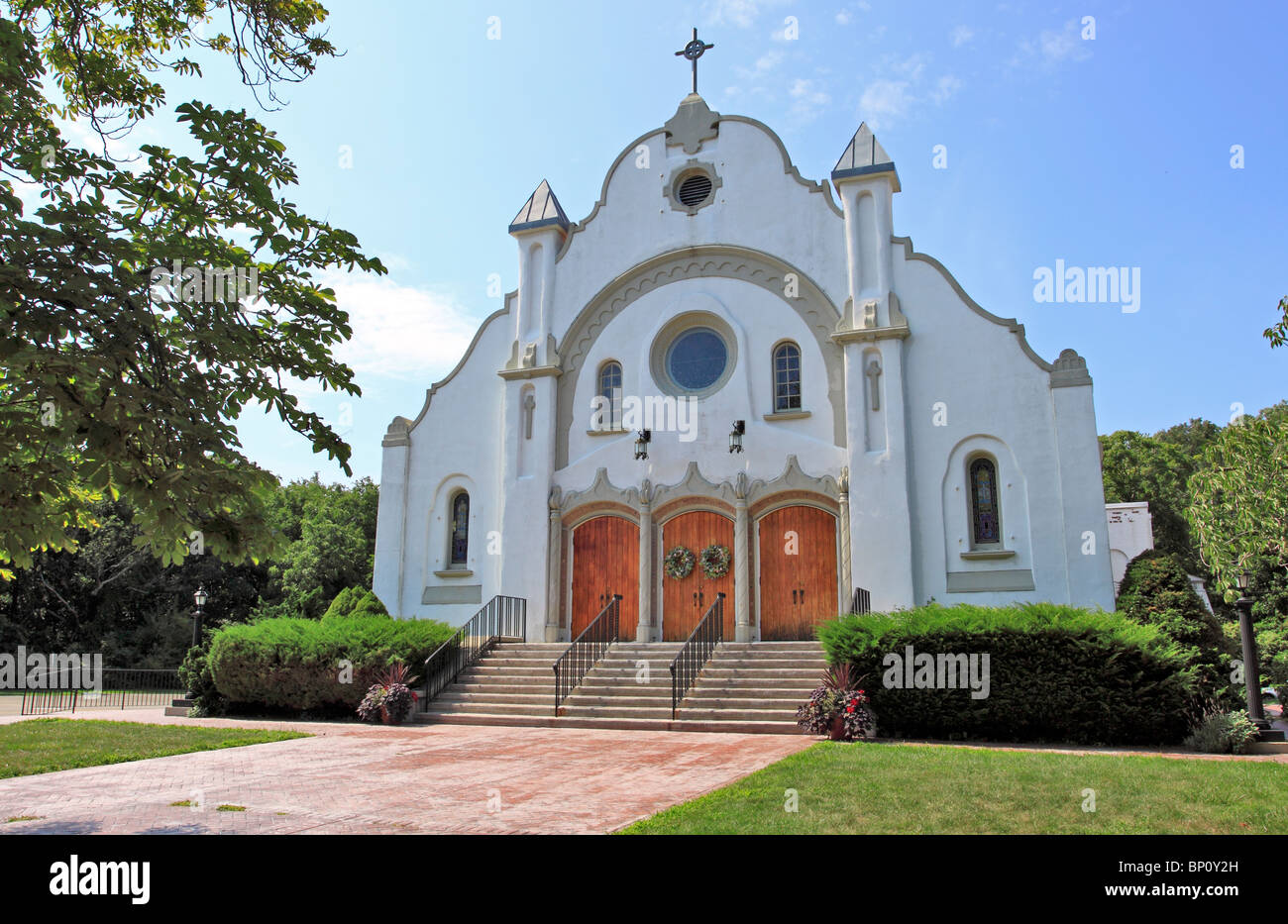 St. Patrick Roman Catholic Church, Southold, Long Island NY Stock Photo ...