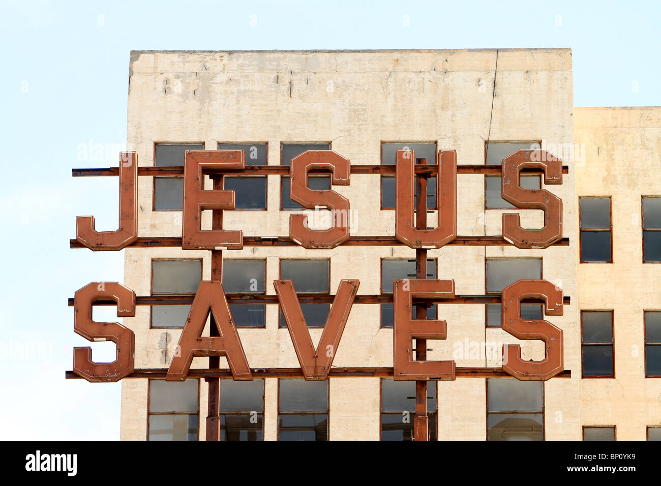 Jesus Saves Sign Stock Photo - Alamy