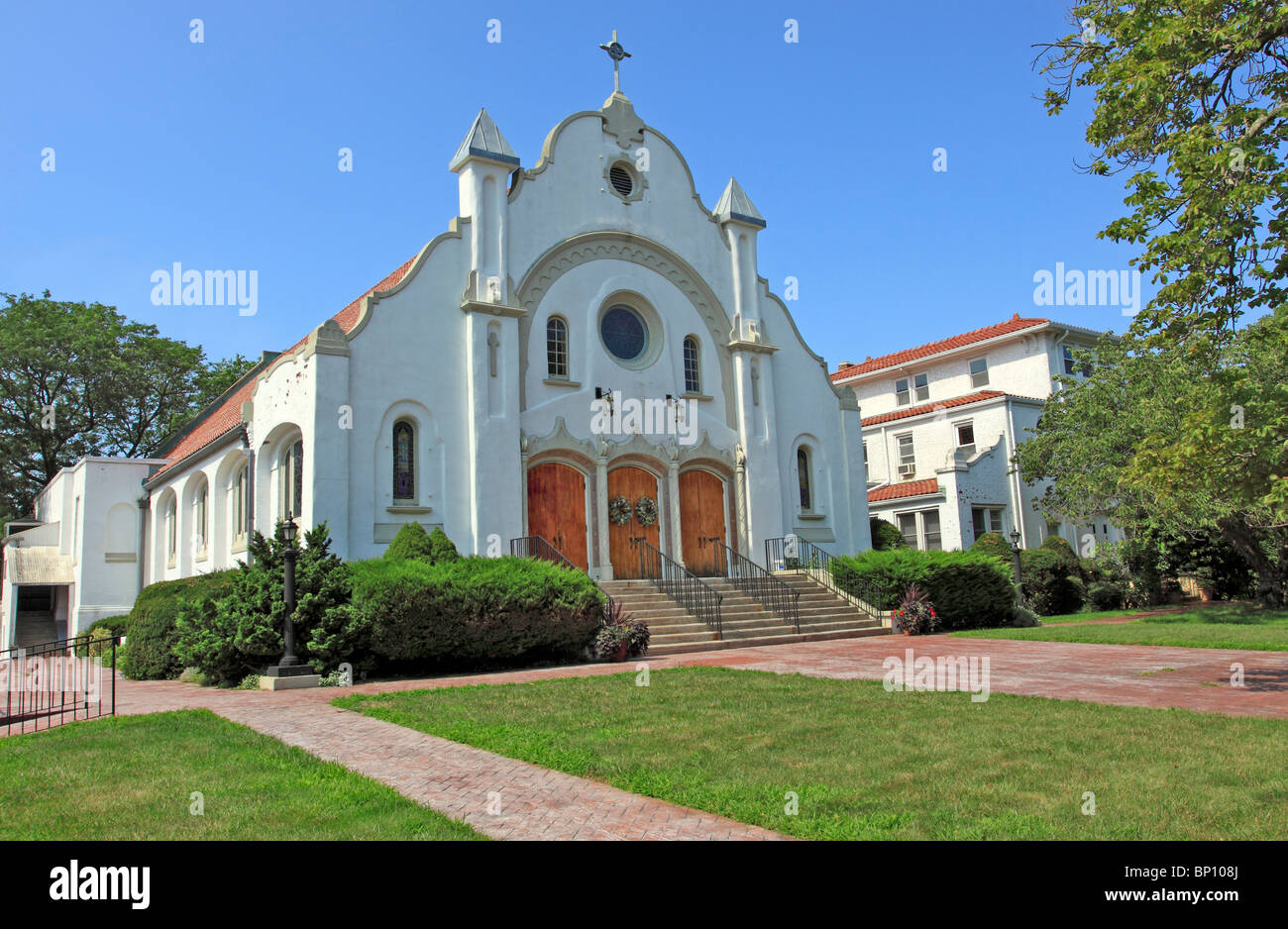 St. Patrick Roman Catholic Church, Southold, Long Island NY Stock Photo ...