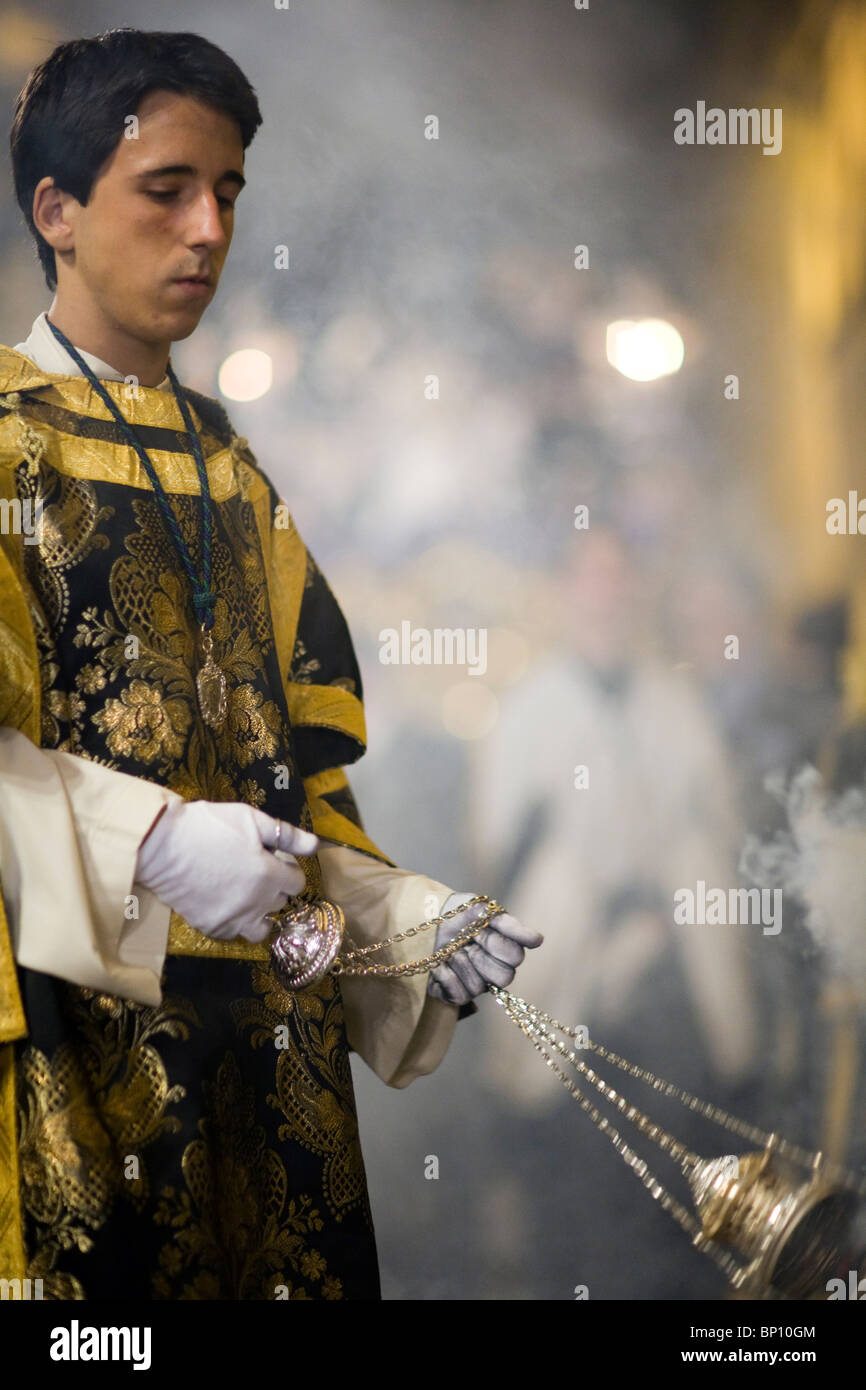 Priest holding a censer hi-res stock photography and images - Alamy