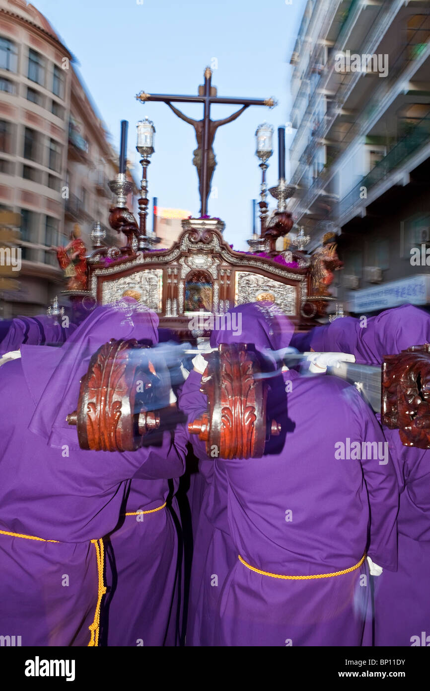 Semana Santa, (Holy Week) celebrations, Malaga, Andalucia, Spain Stock ...