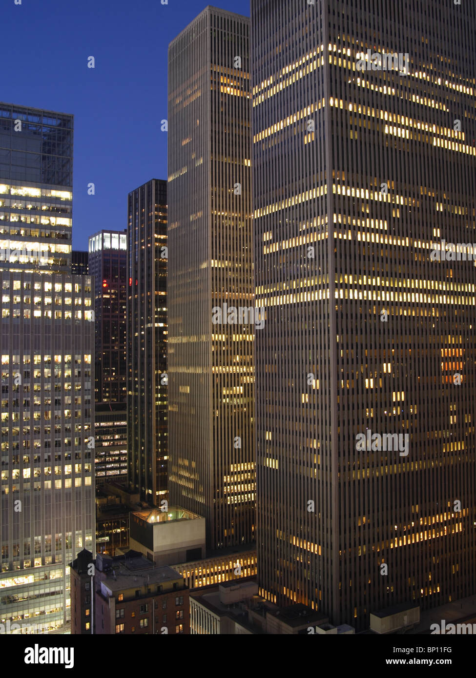 New York City from above at night Stock Photo - Alamy