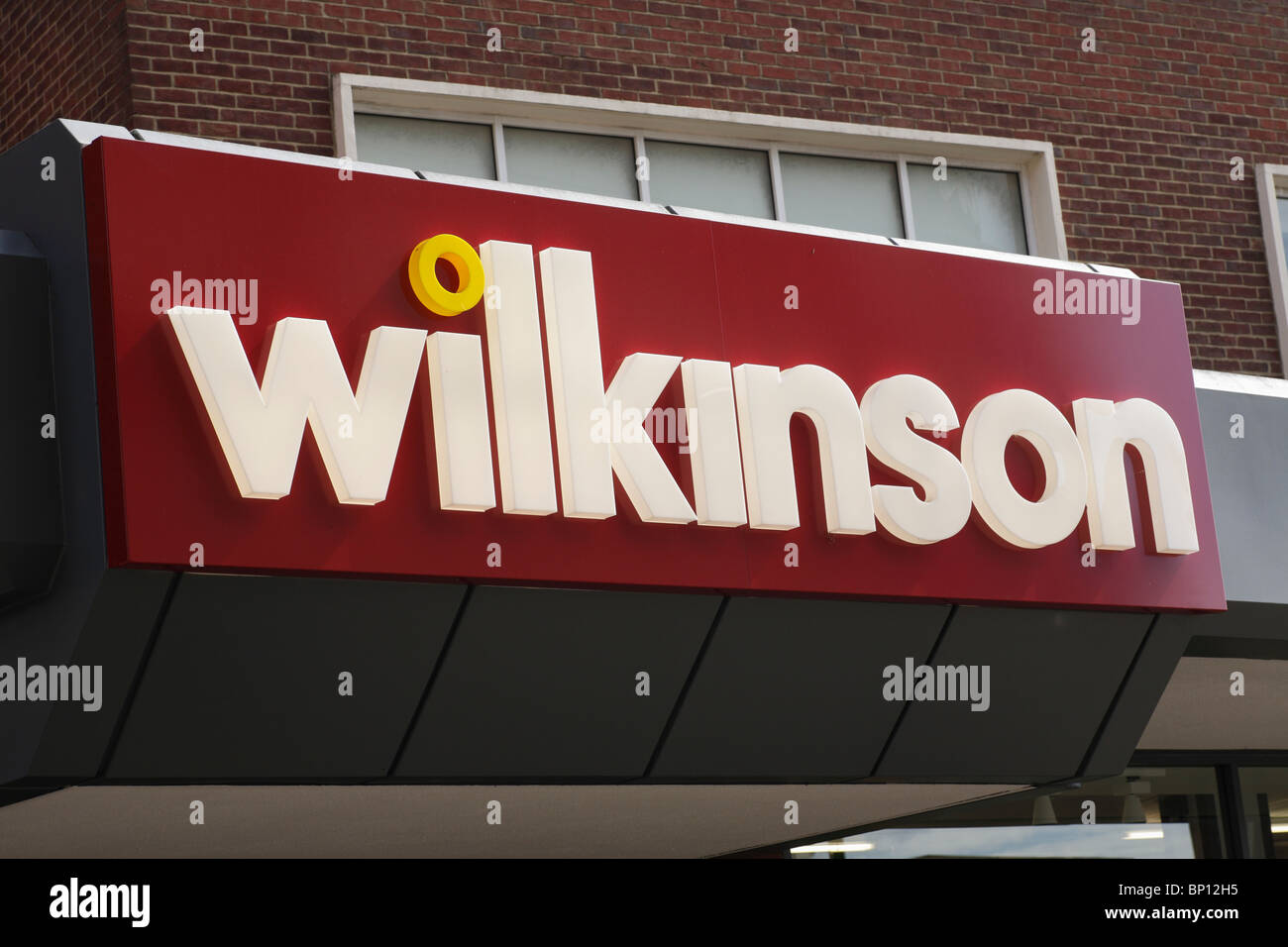A sign for a Wilkinson store Stock Photo - Alamy