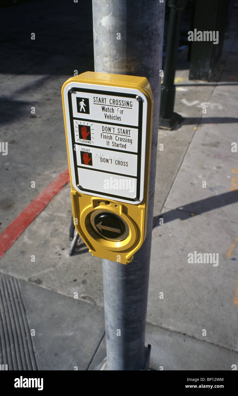 pedestrian, street, crossing, control, button Stock Photo - Alamy