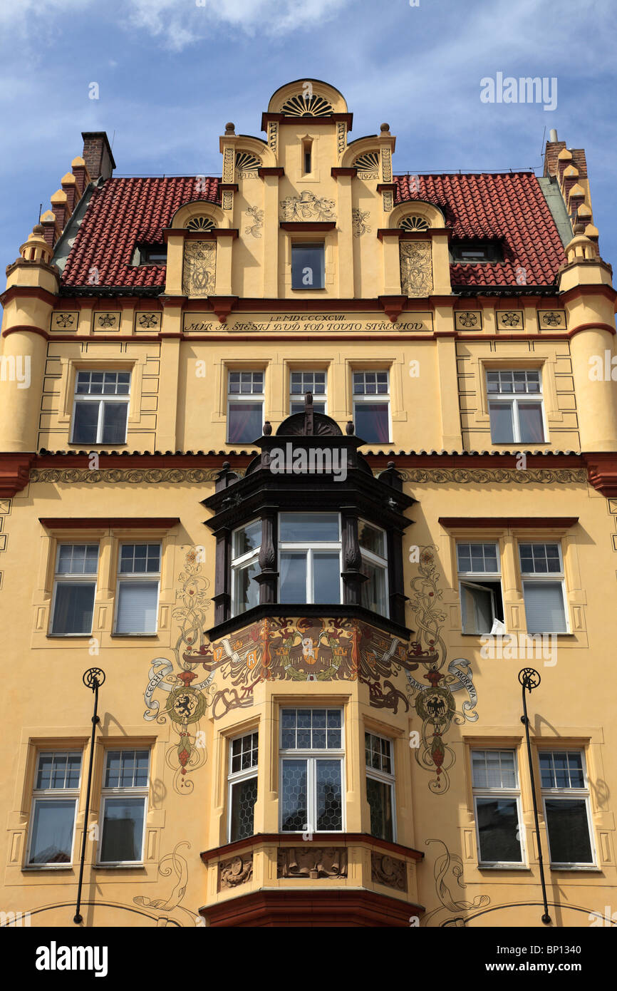 Czech Republic, Prague, typical traditional architecture Stock Photo ...