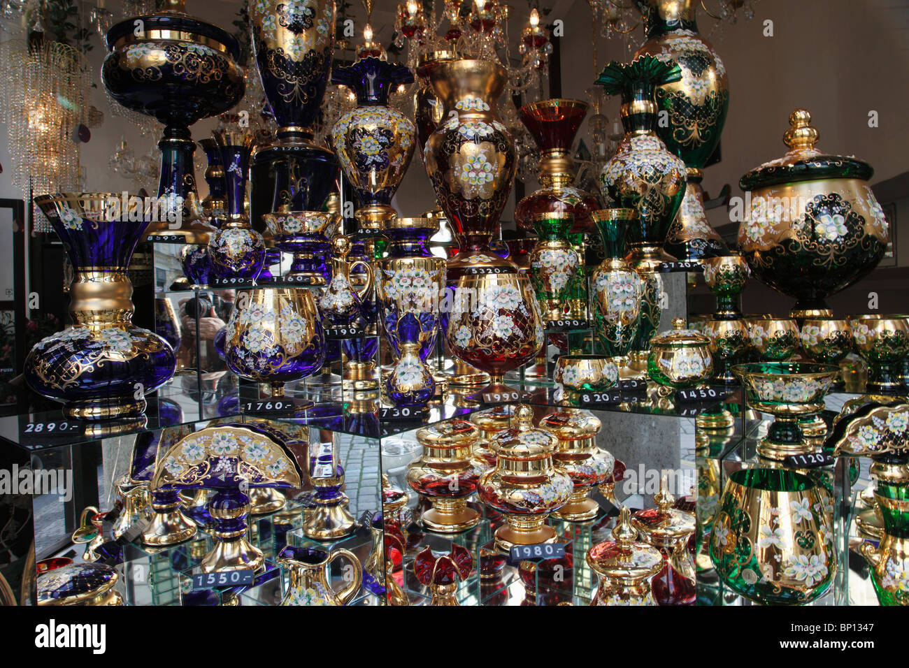 Czech Republic, Prague, handicraft shop window Stock Photo - Alamy