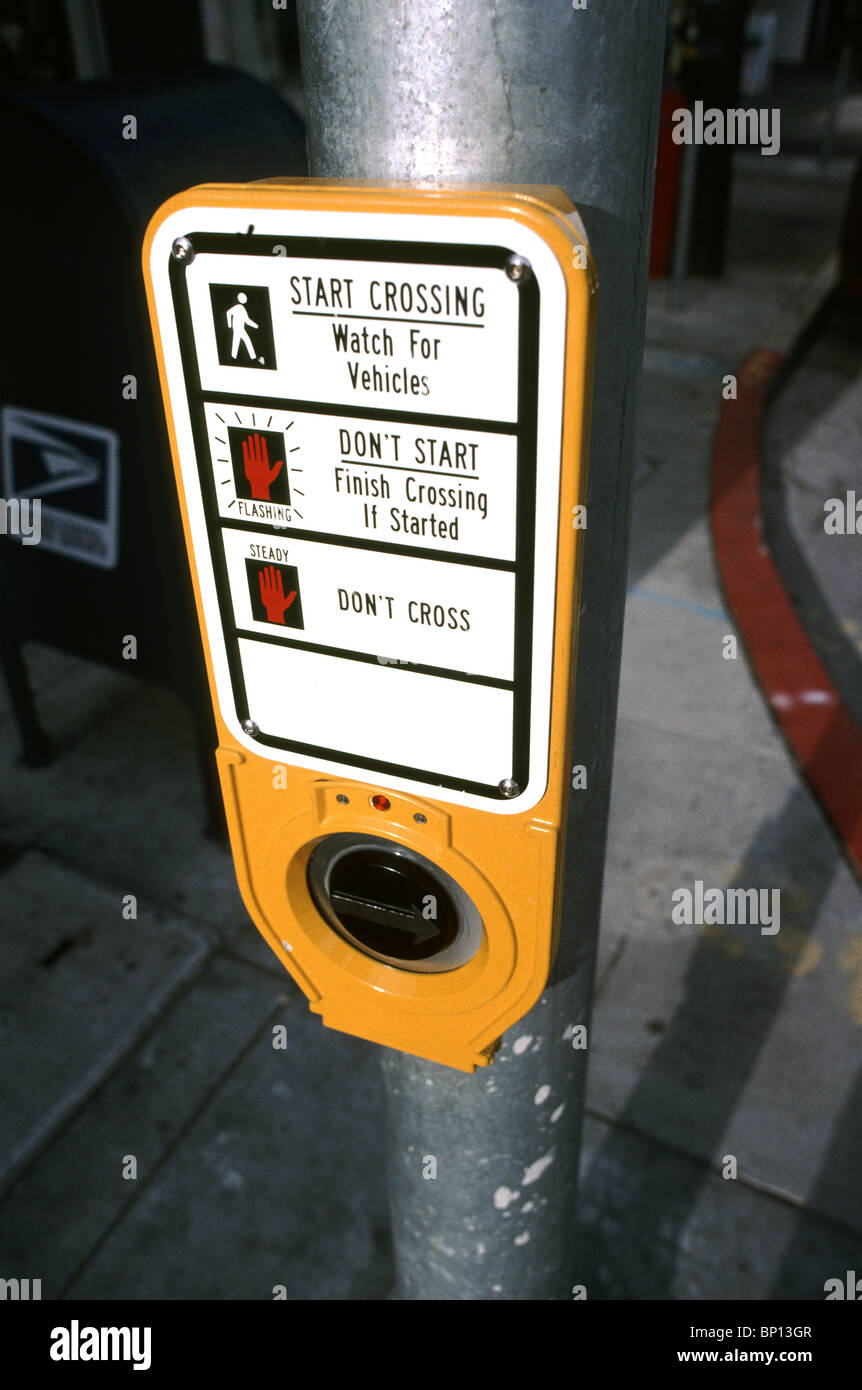 pedestrian, street, crossing, control, button Stock Photo - Alamy