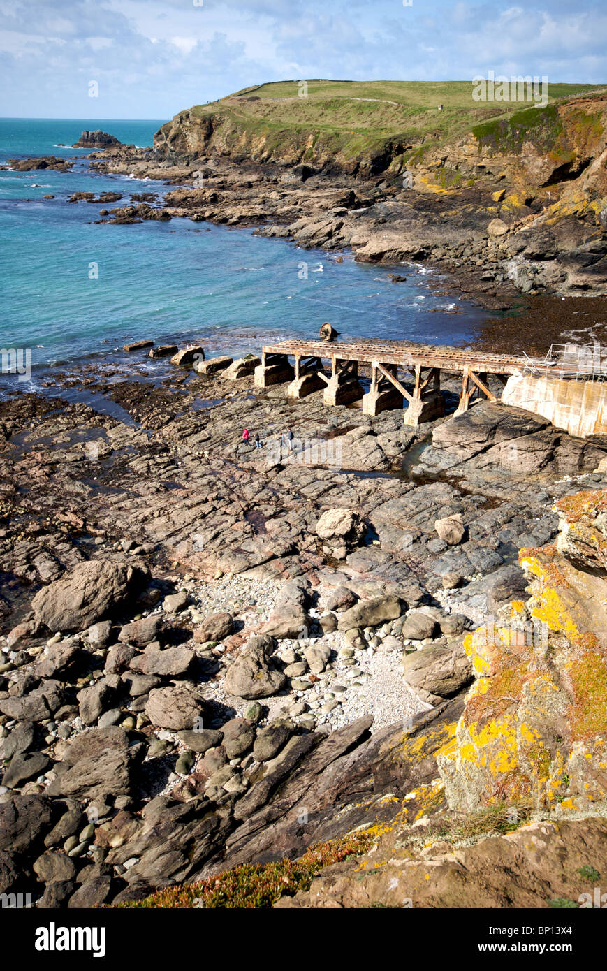Lizard Point Cornwall UK Beach Old Lifeboat Station Sea Cliffs Beach ...