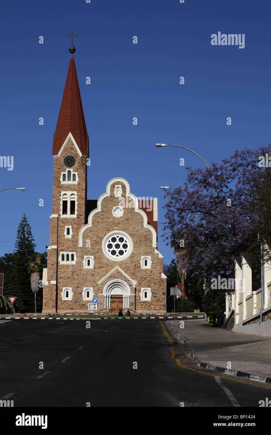 The Christ Church, a historic landmark in Windhoek, Namibia Stock Photo ...