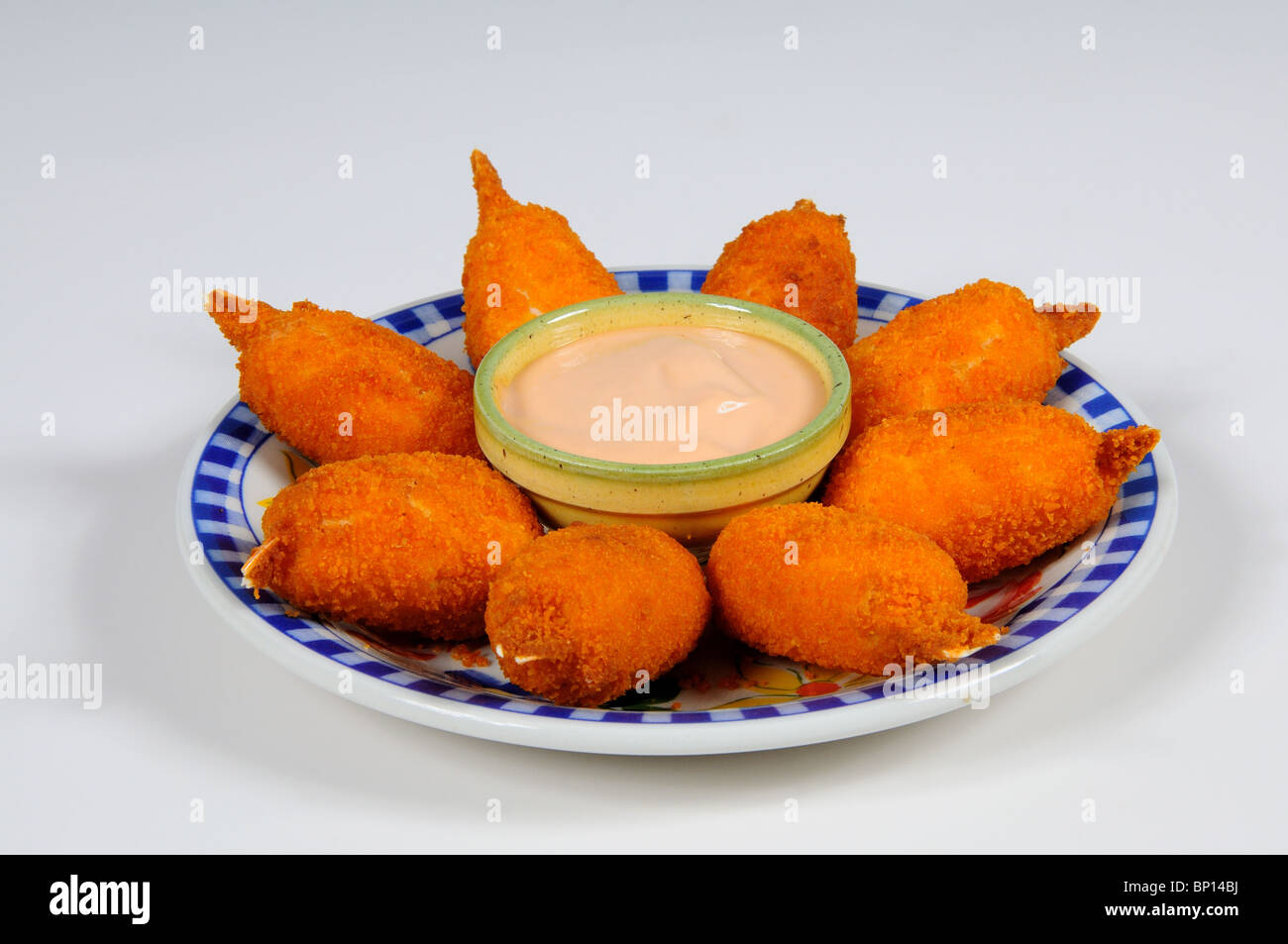 Tapas, Muslitos del Mar (Crab Bites) with seafood sauce, Mijas Costa ...