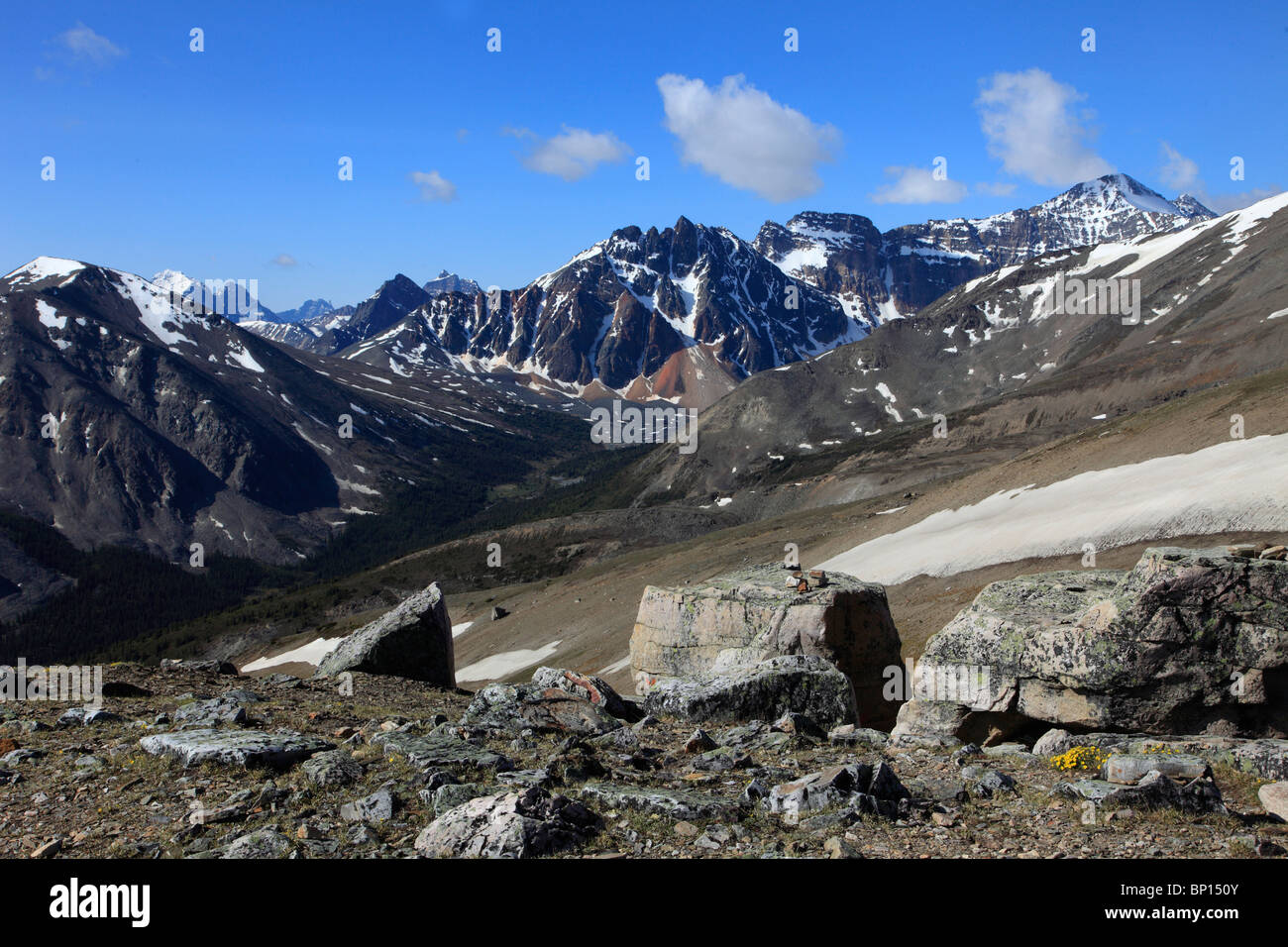 Canada, Alberta, Jasper National Park, Trident Range Stock Photo - Alamy