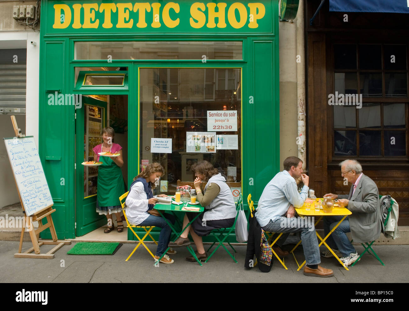 France, Paris, organic restaurant Stock Photo - Alamy