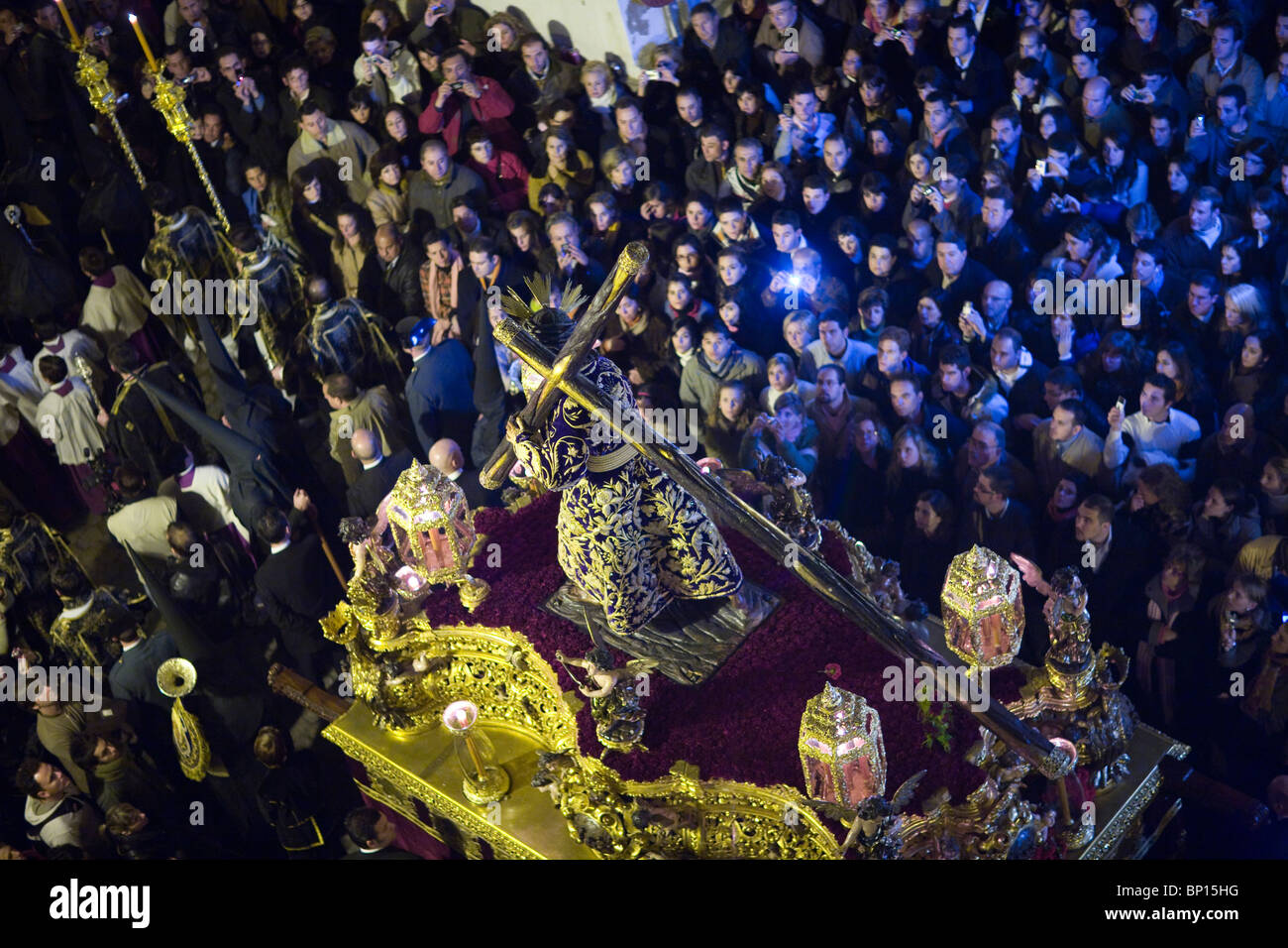 Seville cross procession hi-res stock photography and images - Alamy