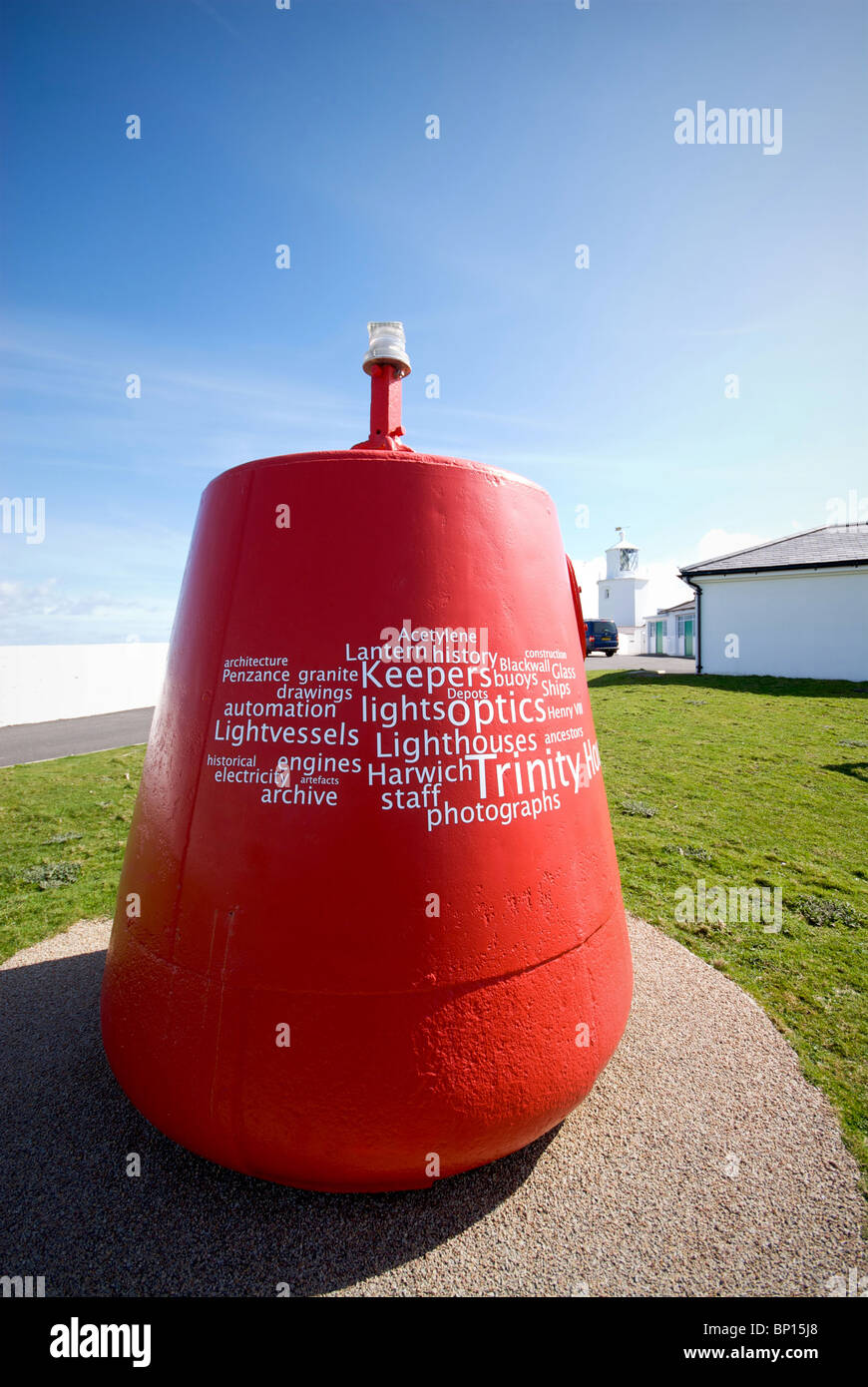 Lizard Point Lighthouse Cornwall UK Buoys Stock Photo - Alamy