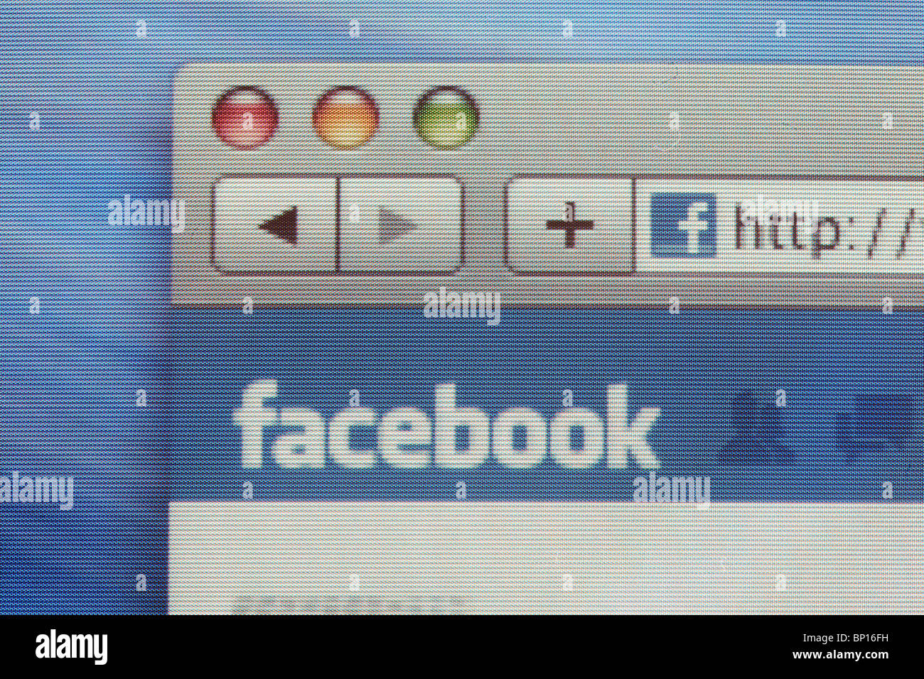 Facebook logo on computer screen Stock Photo - Alamy