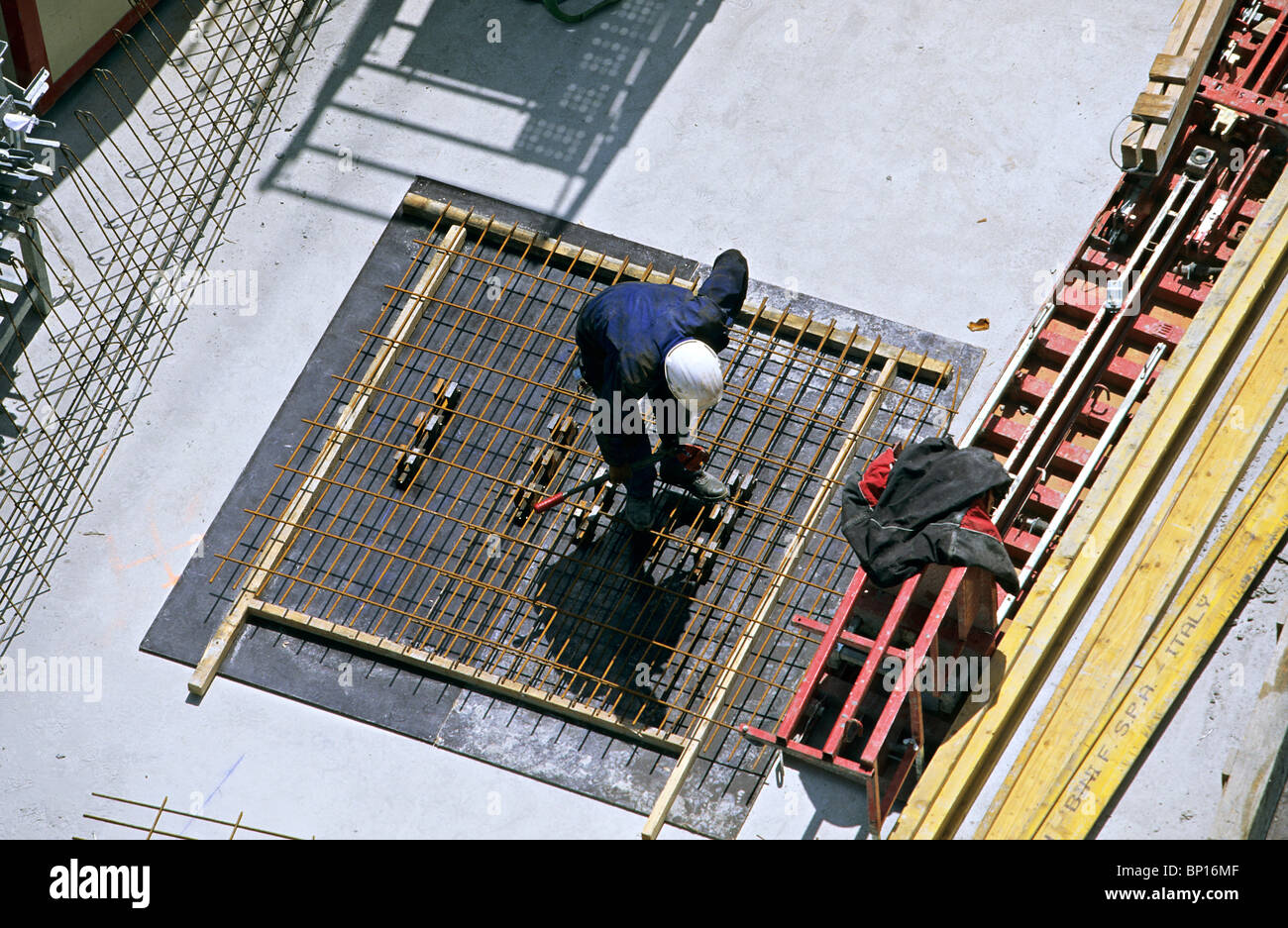 France, Paris region, Villejuif, building site of LCL bank headquarters ...