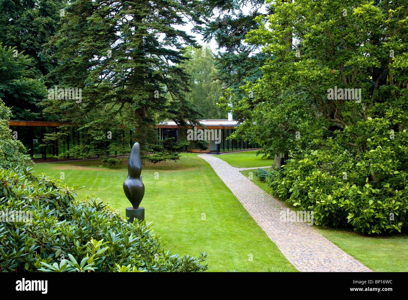 Sculpture and garden, Louisiana Museum of Modern Art, Denmark Stock ...