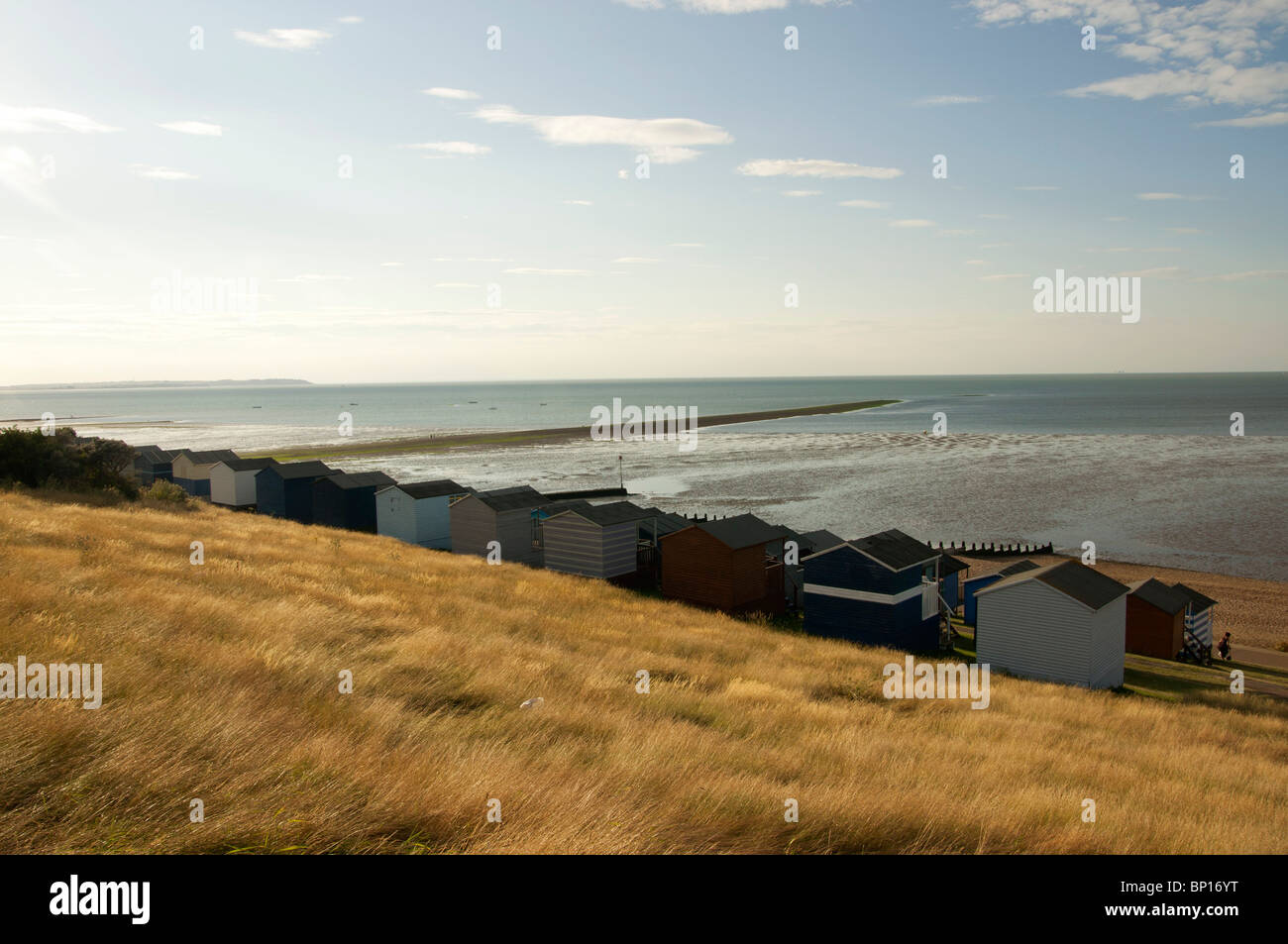 beach huts tankerton whitstable kent england UK Stock Photo - Alamy