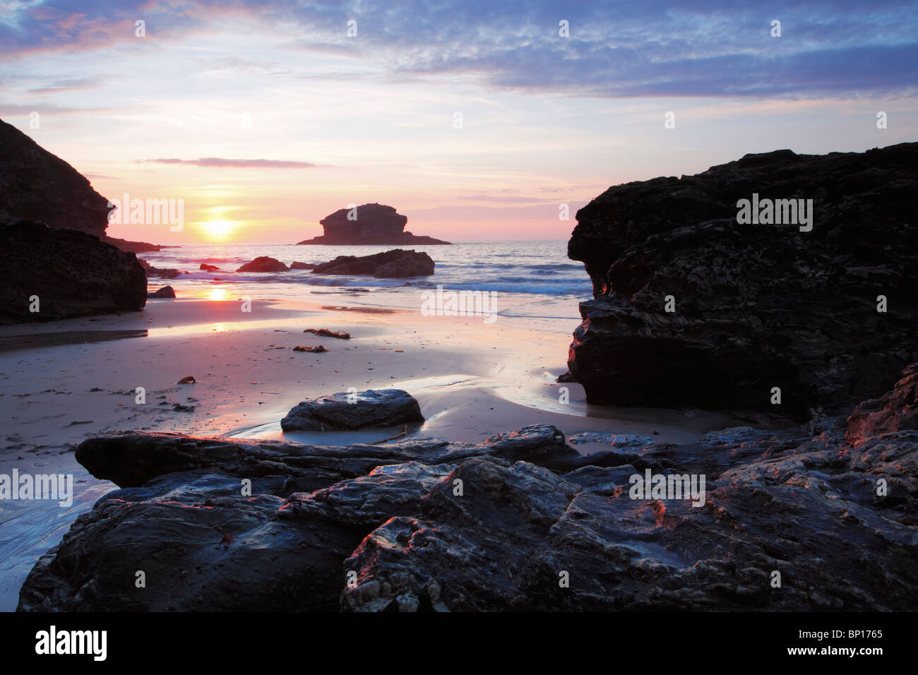 Cornwall england uk sunset hi-res stock photography and images - Alamy