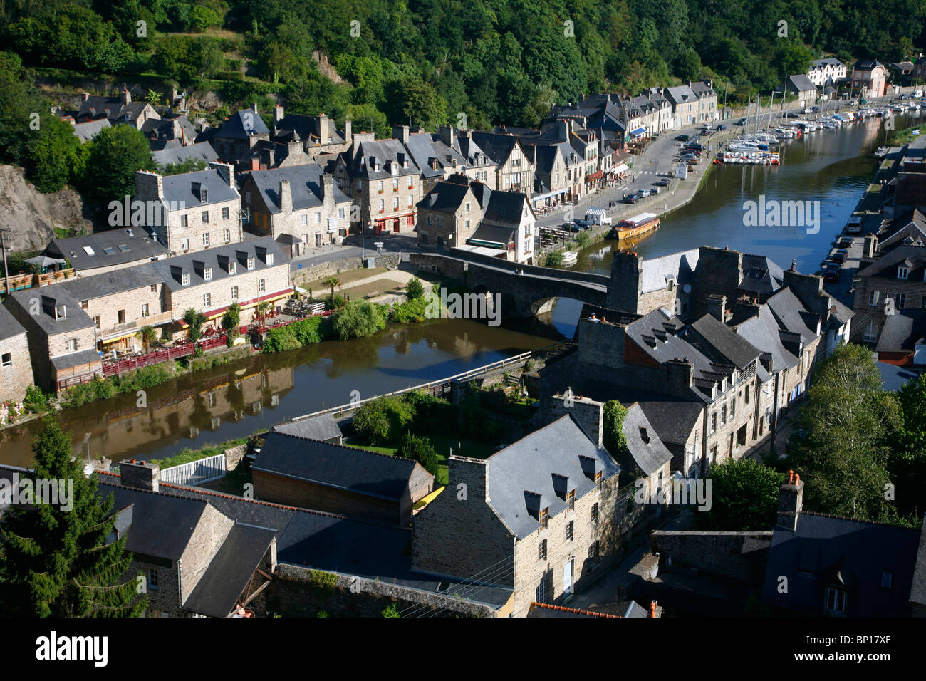 France, Brittany, Cote d'Armor, Dinan (Rance valley), medieval city ...