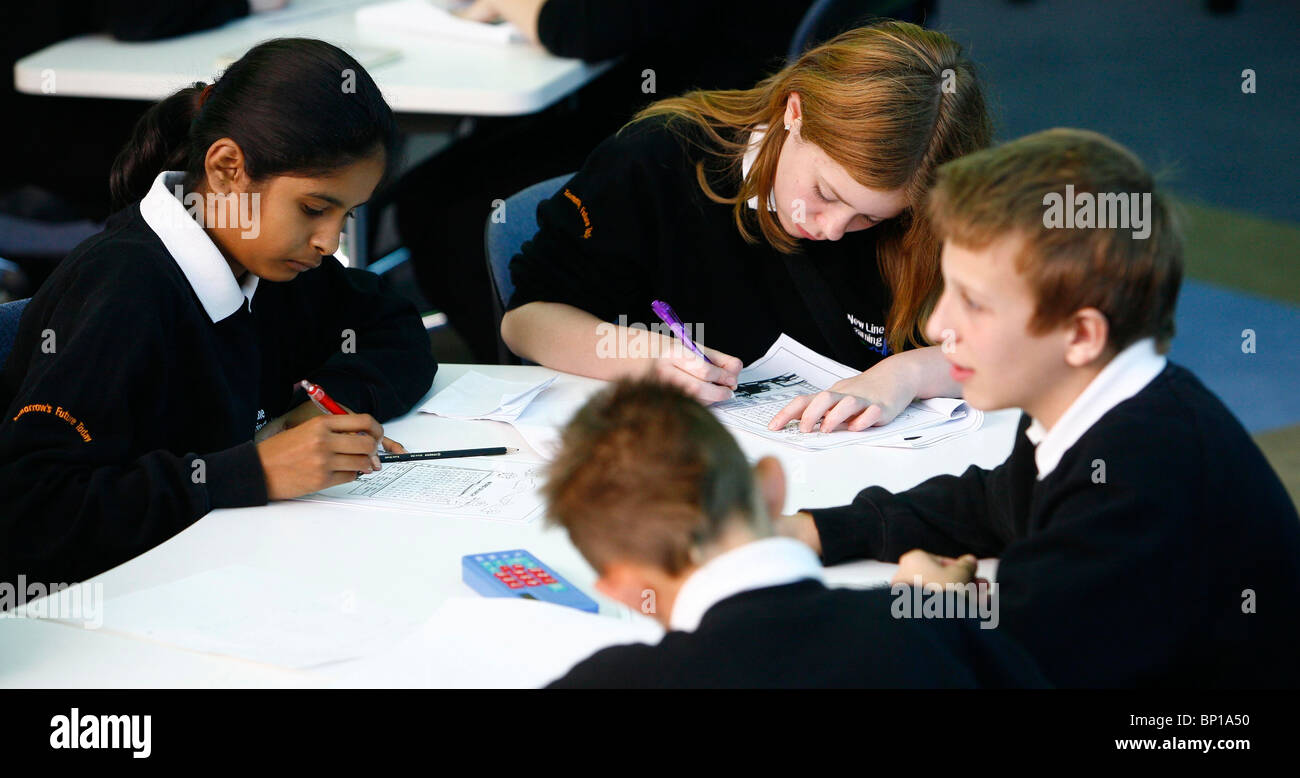 Young students working in Class. Picture by James Boardman Stock Photo ...