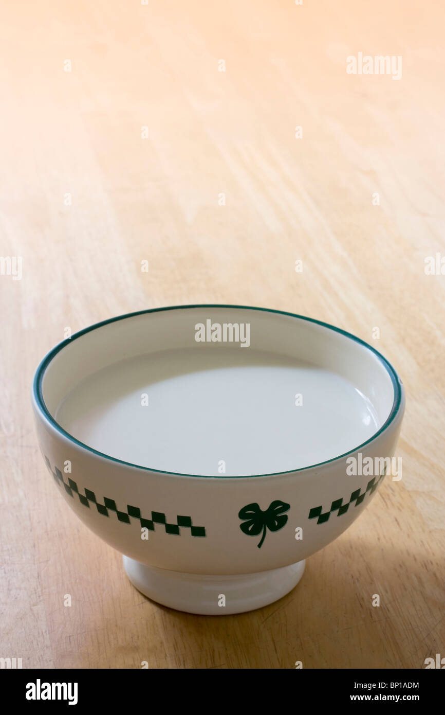 Bowl of milk Stock Photo - Alamy