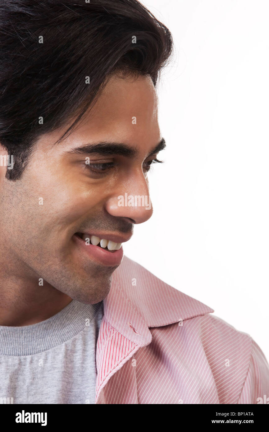 Portrait of a man smiling Stock Photo - Alamy