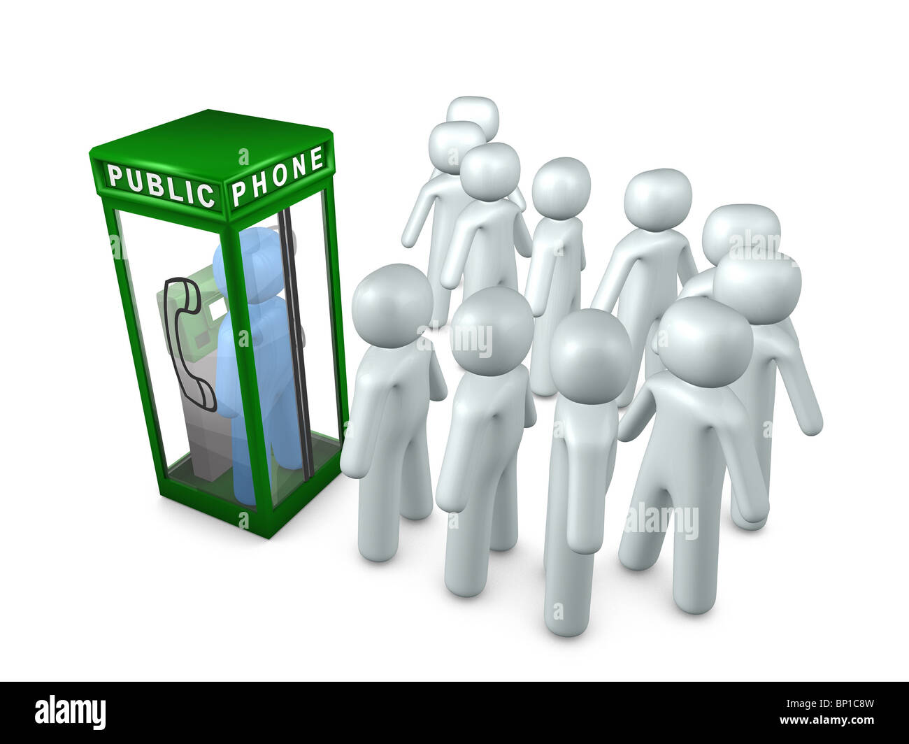 3d image, Public phone, in-waiting Stock Photo - Alamy