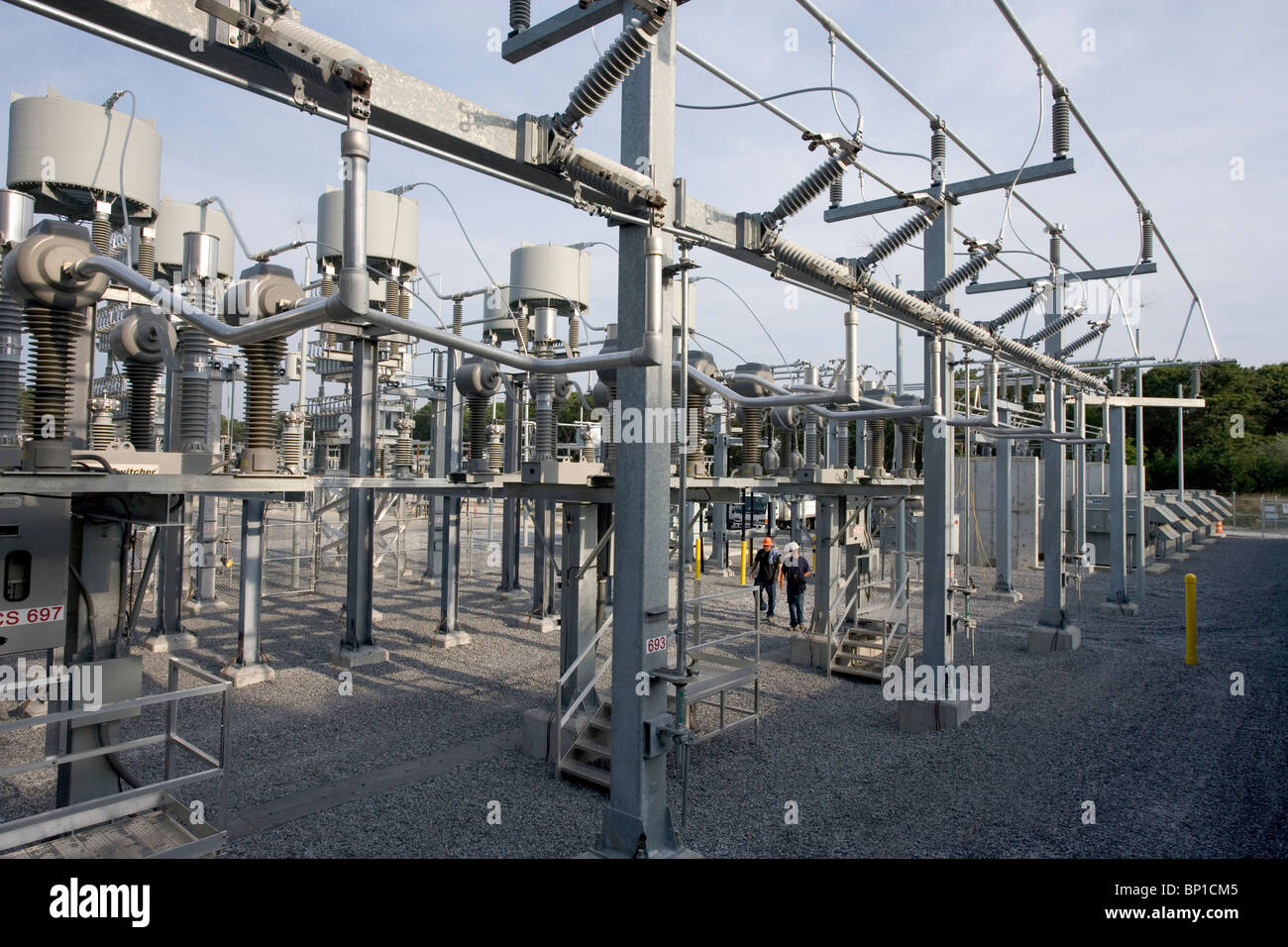 Detail shots taken at a electrical power sub-station Stock Photo - Alamy