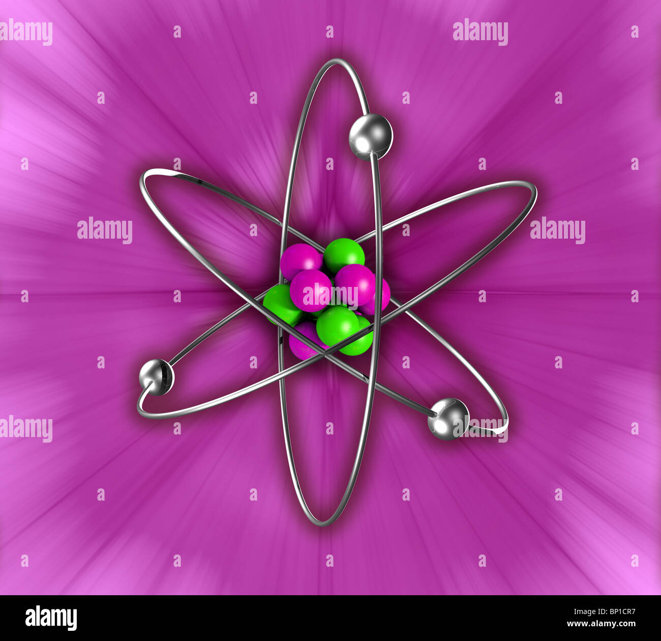 Structure Of The Atom Showing The Nucleus And The Electron Orbitals