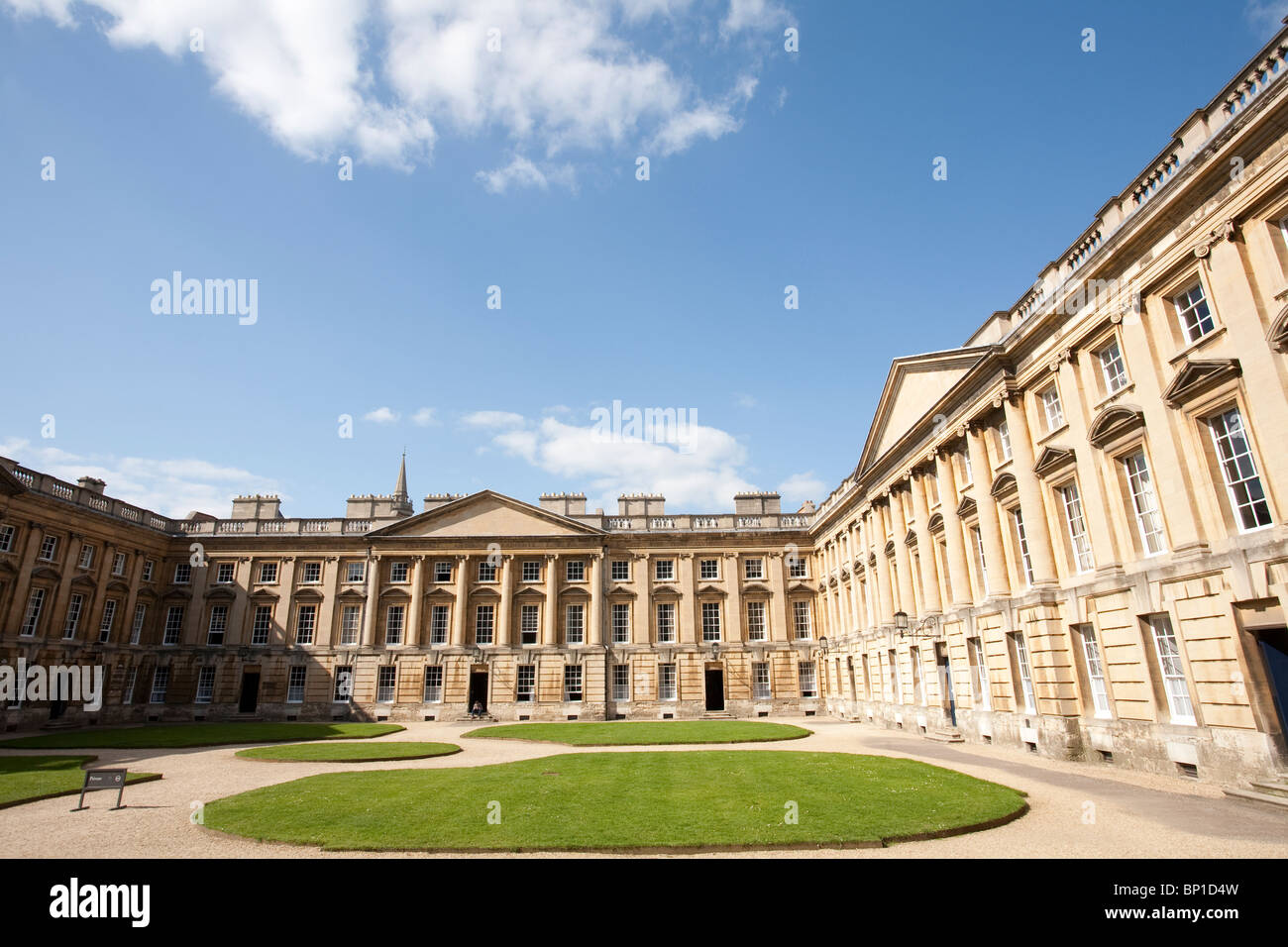 Image shows The Peckwater Quadrangle, designed by Henry Aldrich, at ...