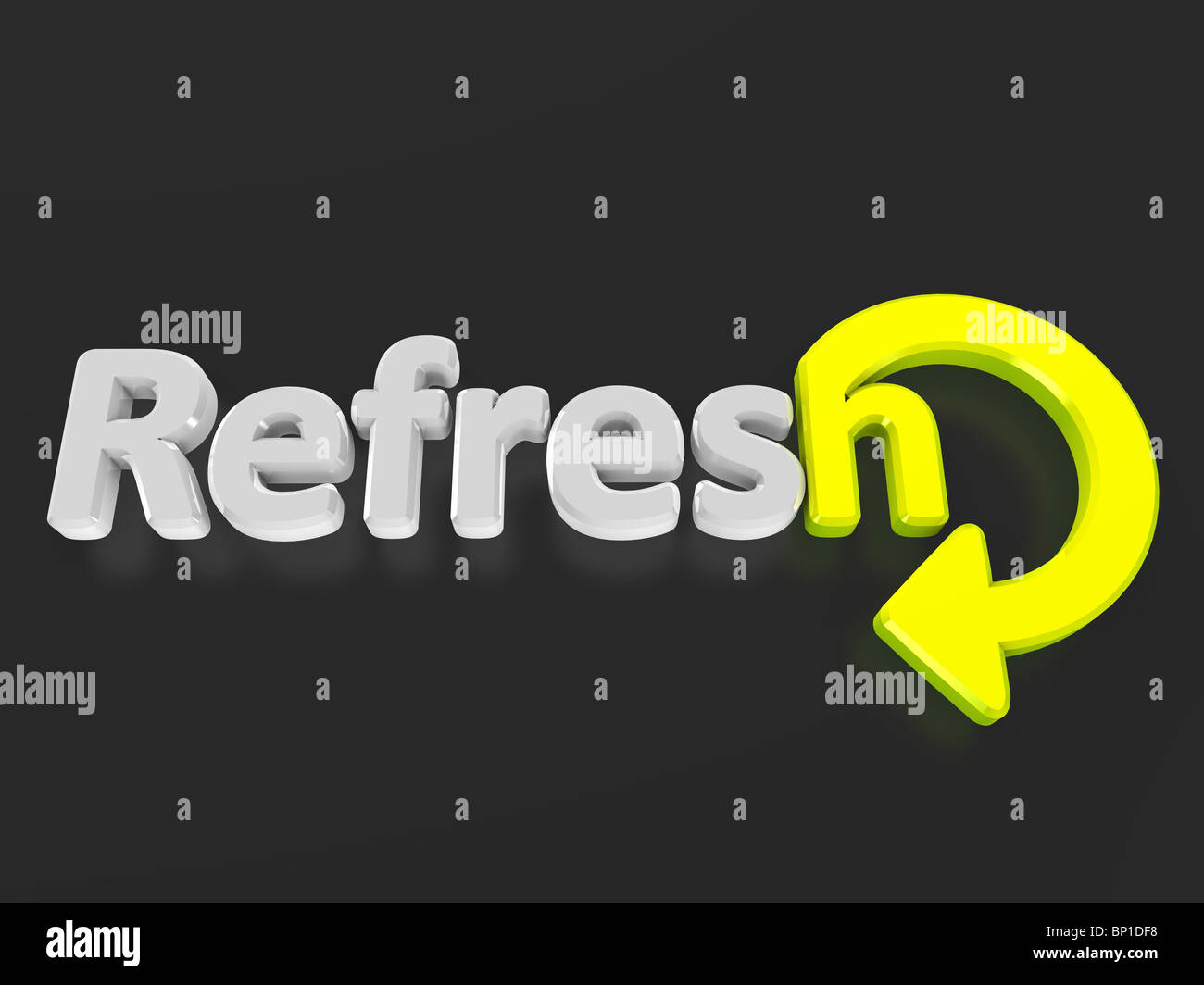 3d image, refresh graphic illustration Stock Photo - Alamy