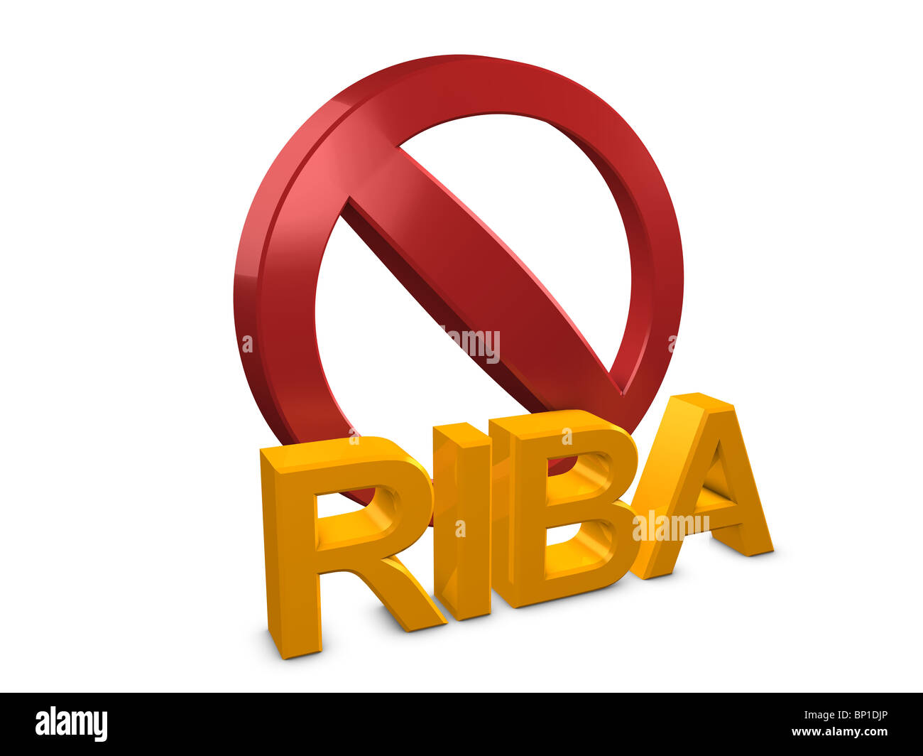 3d image, conceptual islamic finance, Riba-means usury and is forbidden ...