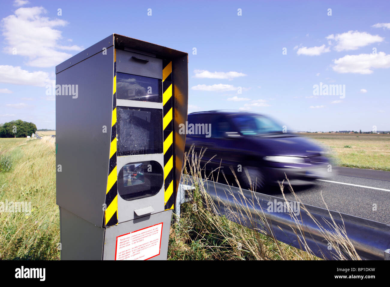 France, radar speed check Stock Photo - Alamy