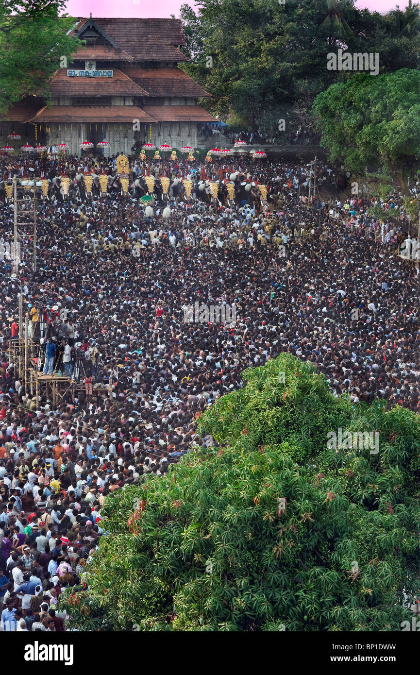 Crowd thrissur pooram hi-res stock photography and images - Alamy
