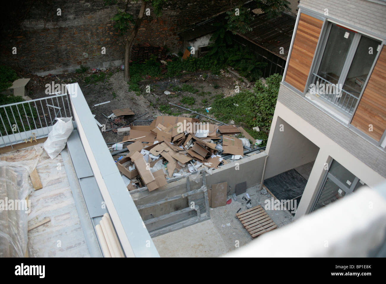 High angle view of an under construction building hi-res stock ...